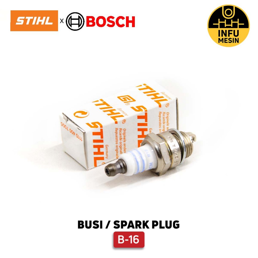 Jual Busi Spark Plug STIHL ORIGINAL Tipe B-16 (1 pack isi 10) | Shopee ...