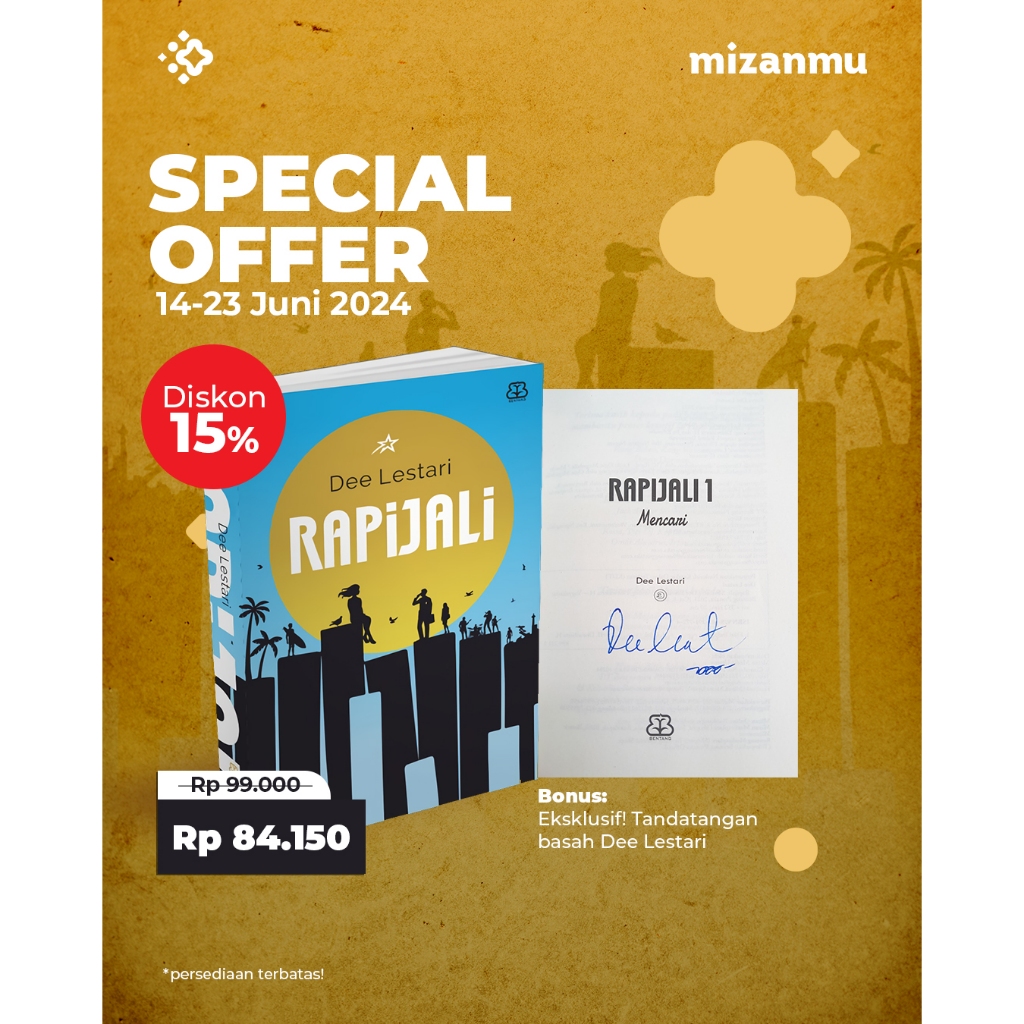 Jual NOVEL RAPIJALI 1, 2 & 3 - Dee Lestari | Shopee Indonesia