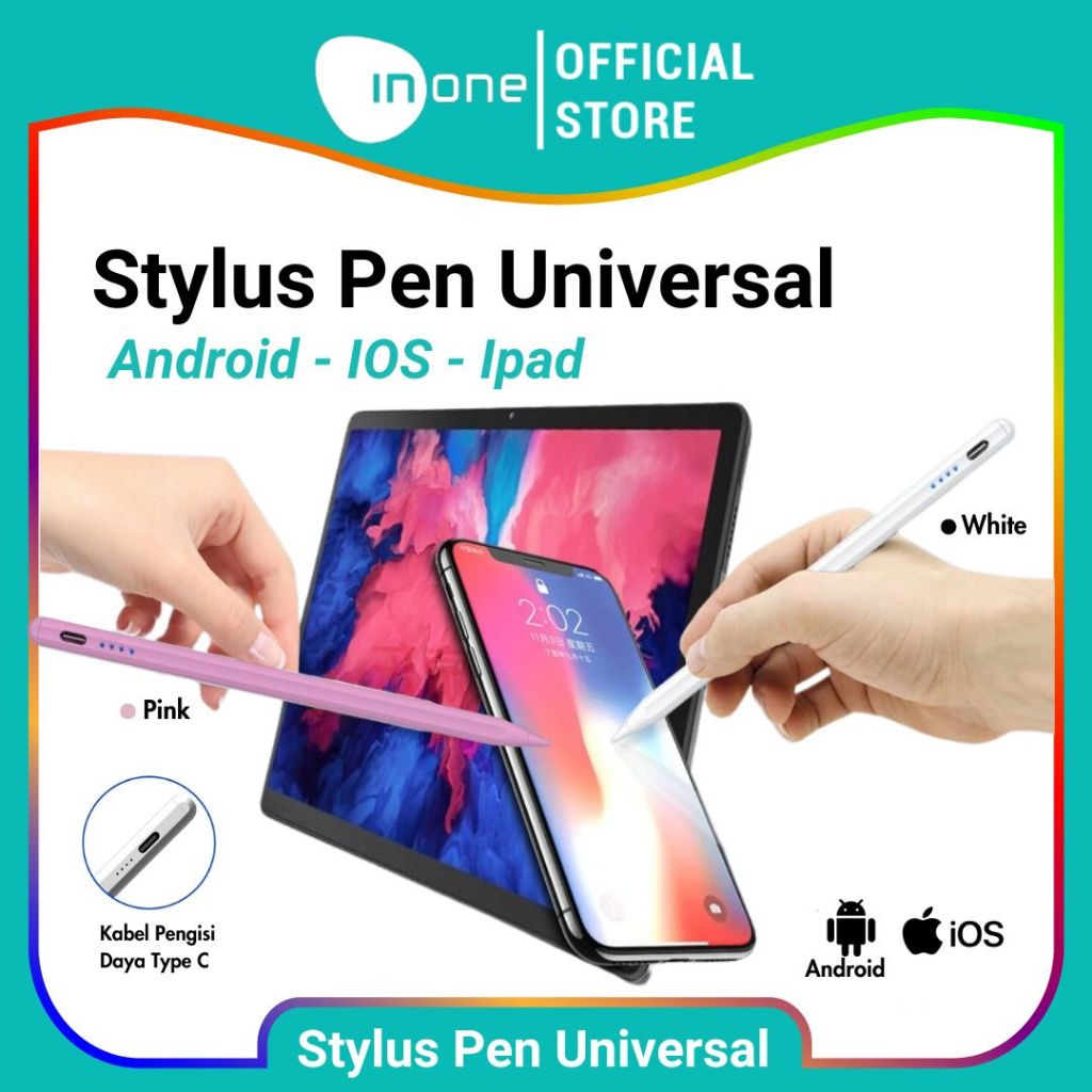 Jual INONE Stylus Pen Untuk Ipad Palm Rejection kompatibel iOS/Tablet ...