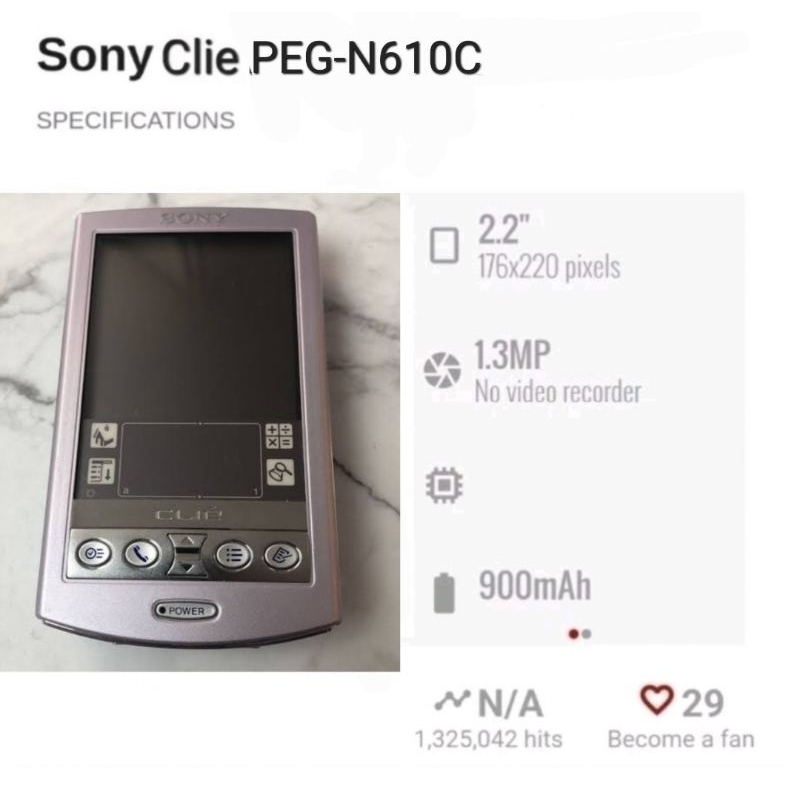 Jual SONY CLIE PEG-N610C HP JADUL LANGKA HP UNIK HP NOSTALGIA HP NYA ...