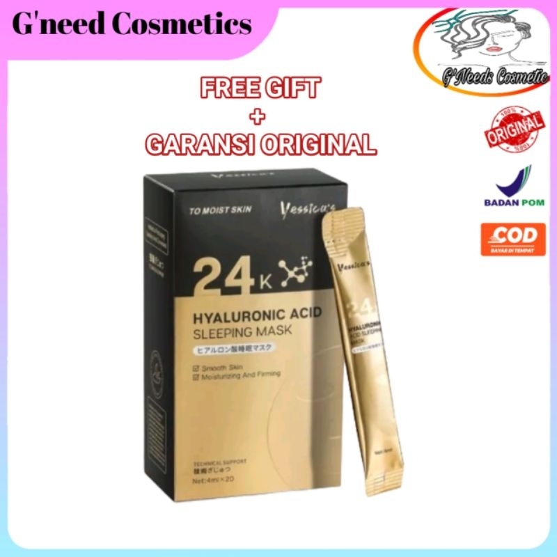 Jual YESSICA SLEPING MASK Hyaluronic Acid 24K LEAVE-ON SLEEPING MASK 1 ...