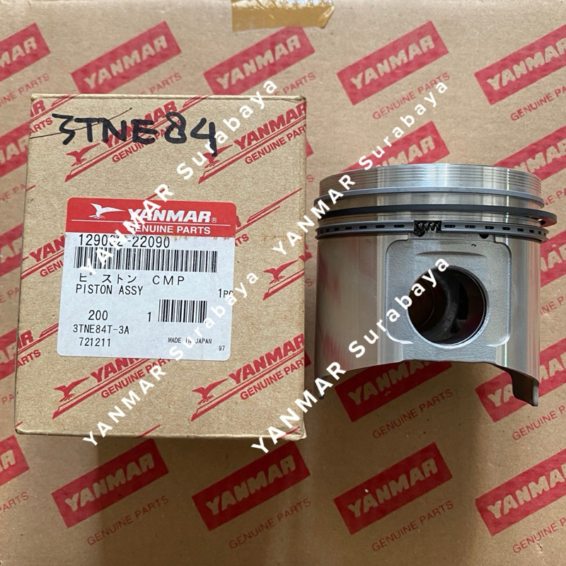 Jual Piston with ring Yanmar 3TNE84 4TNE84 129002-22090 Original | Shopee Indonesia