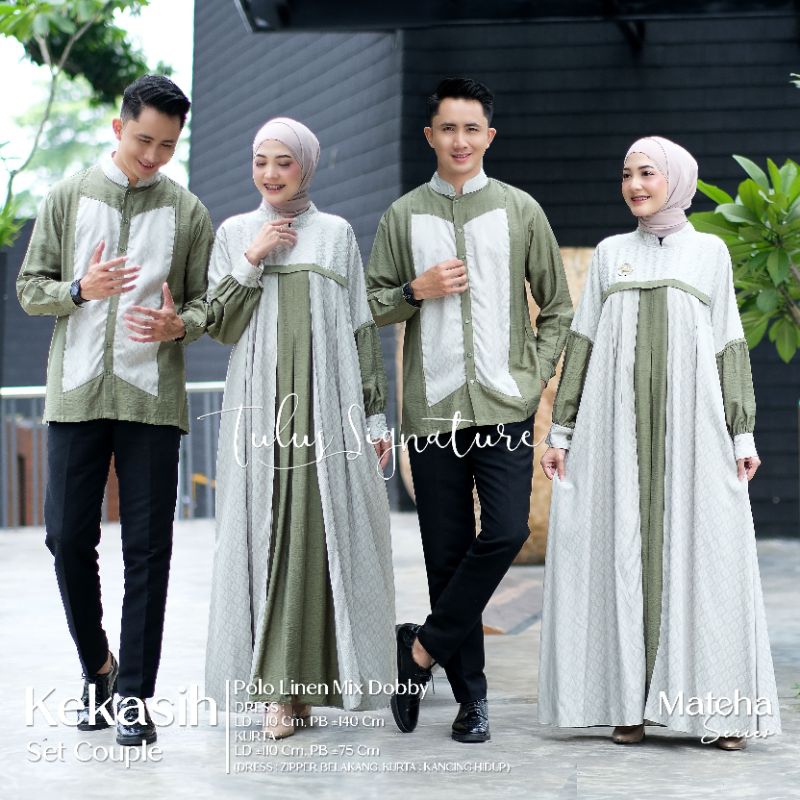 Jual VENTE DAILY ZAURA Couple Gamis Kurta Sarimbit Kondangan Kekinian ...