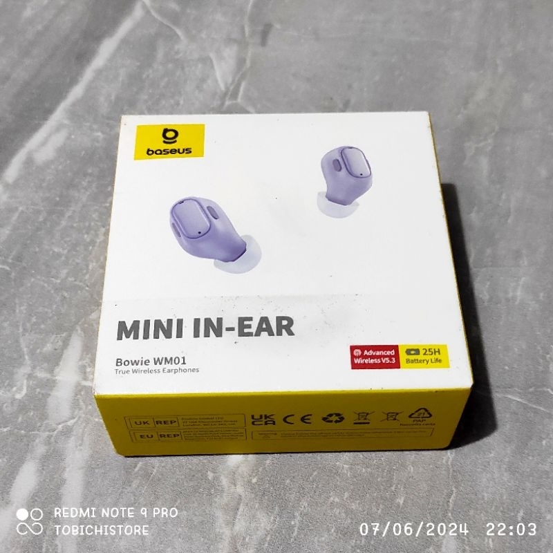 Jual Baseus Encok Bowie WM01 True Wireless Earphones TWS Original ...