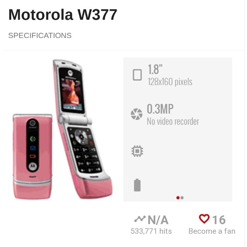 Jual MOTOROLA W377 FLIP PINK HP JADUL LANGKA UNIK DAN CANTIK HP NOSTALGIA 100% ORIGINAL | Shopee ...