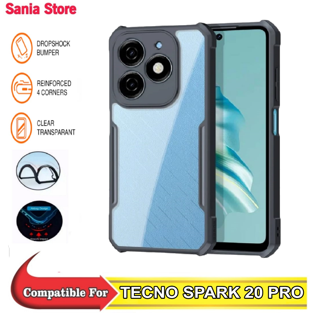 Jual Casing TECNO SPARK 20 PRO Shockproff Camera Protection Transparan ...