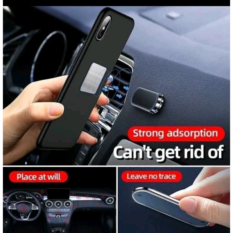 Jual Holder HP magnet car standing cable organizer holder handphone ...