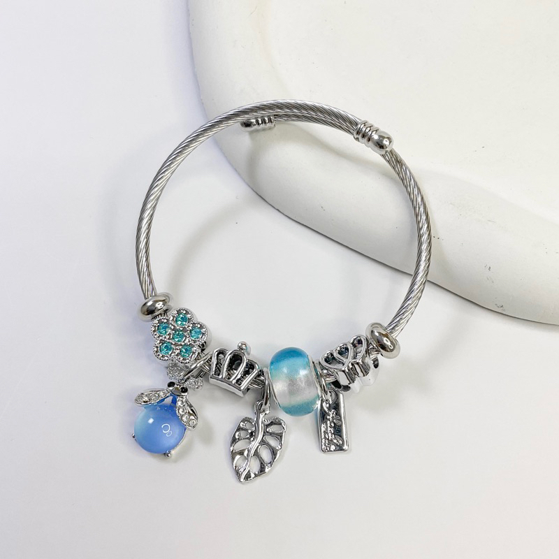 Jual Premium Gelang Pandora Charms Bracelet Serut Titanium Asli Wanita ...