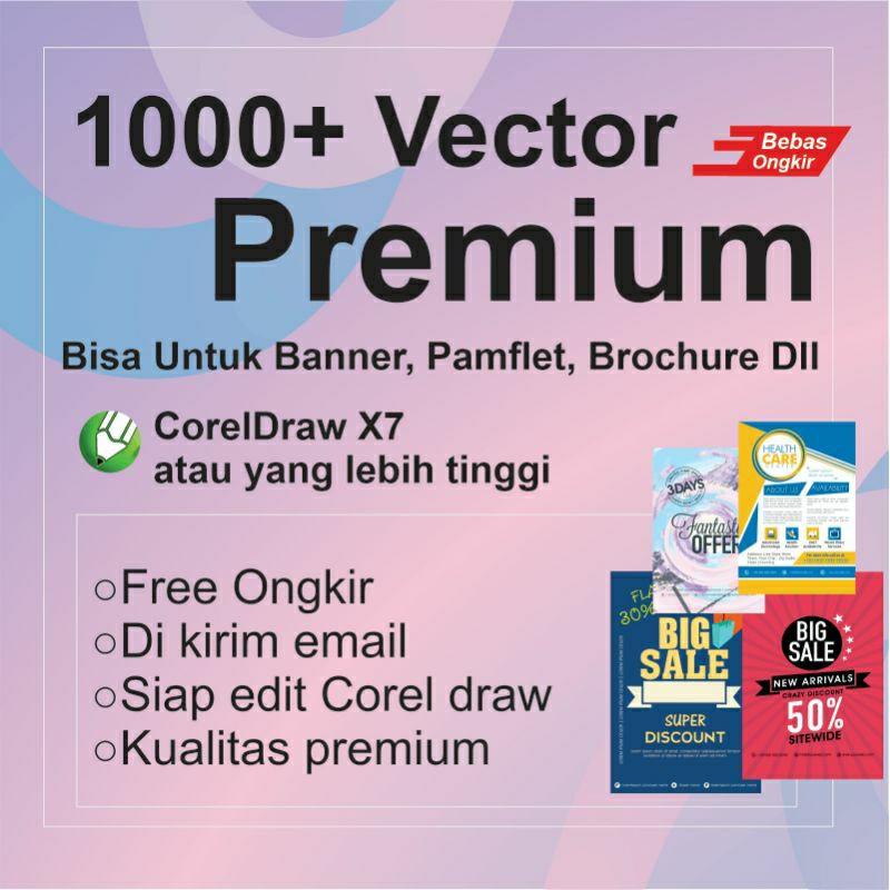 Jual Template Banner, brosur, pamflet 1000+ vector siap edit coreldraw ...