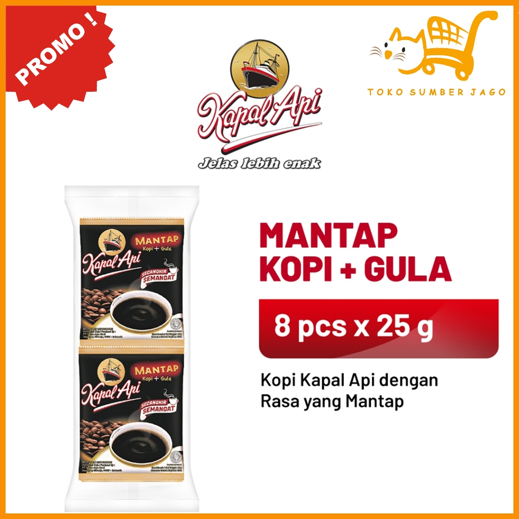 Jual KAPAL API Gula Rasa Mantap 1 Pack (8 x 25 gr) | Shopee Indonesia