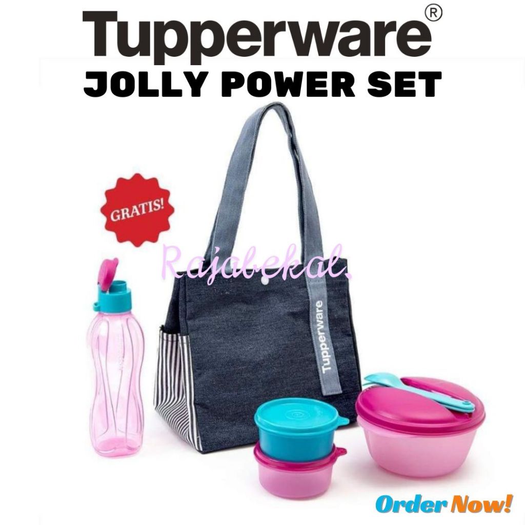 Jual PROMO Tupperware Jolly Power Set tempat makan | Shopee Indonesia
