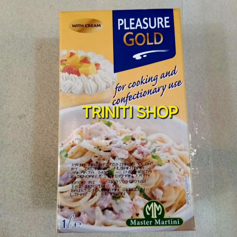 Jual WHIPPING CREAM PLEASURE GOLD 1 LITER (WHIPPING & COOKING ...