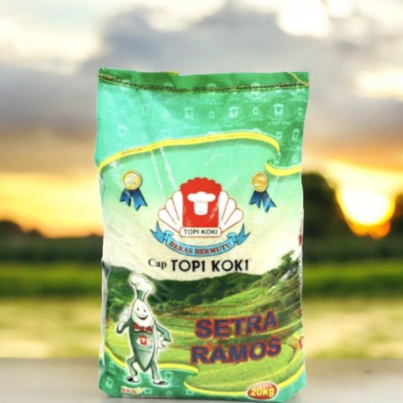 Jual Beras Cap Topi Koki Ramos 20kg | Shopee Indonesia