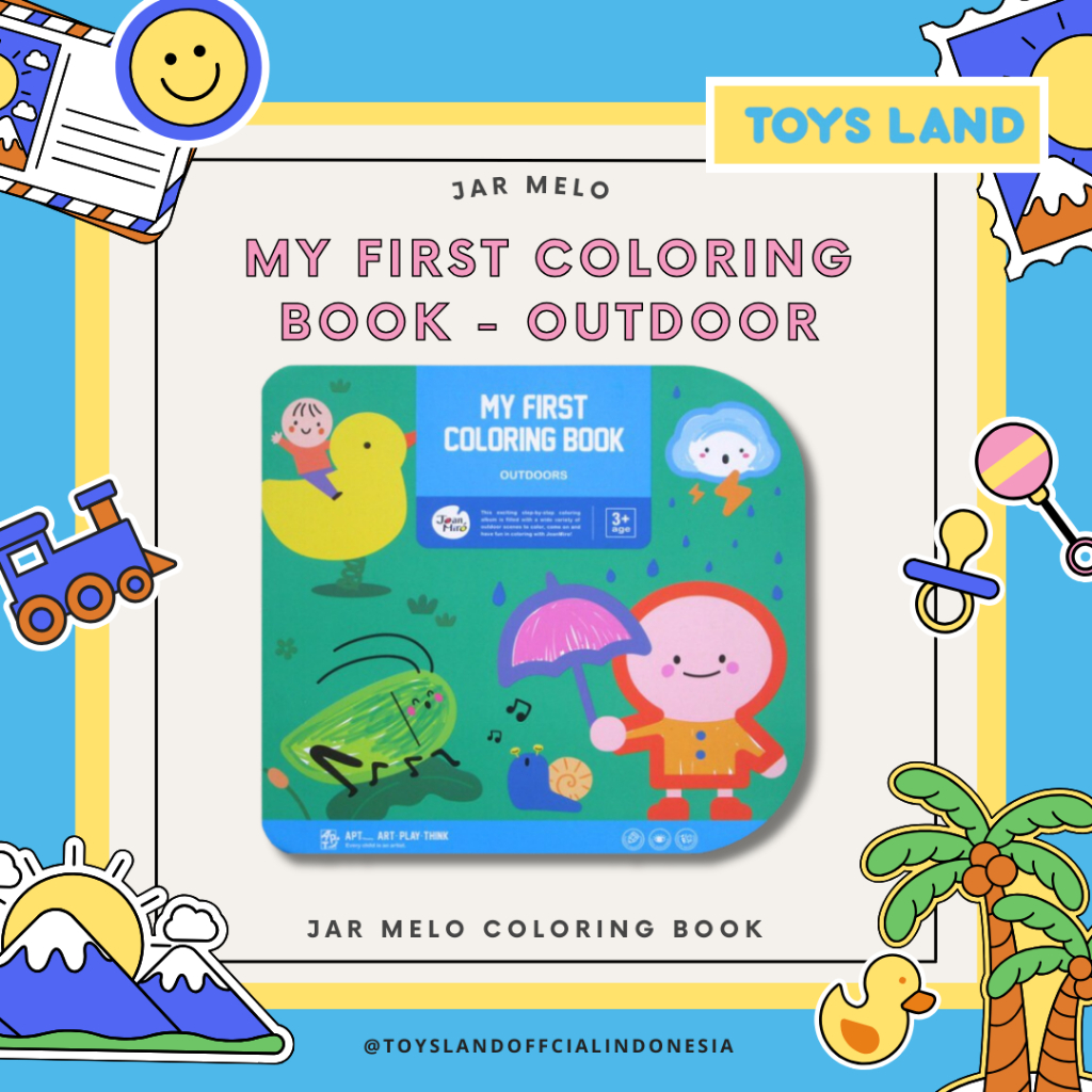 Jual Mainan Edukasi Buku Mewarnai / Jar Melo My First Colouring Book ...