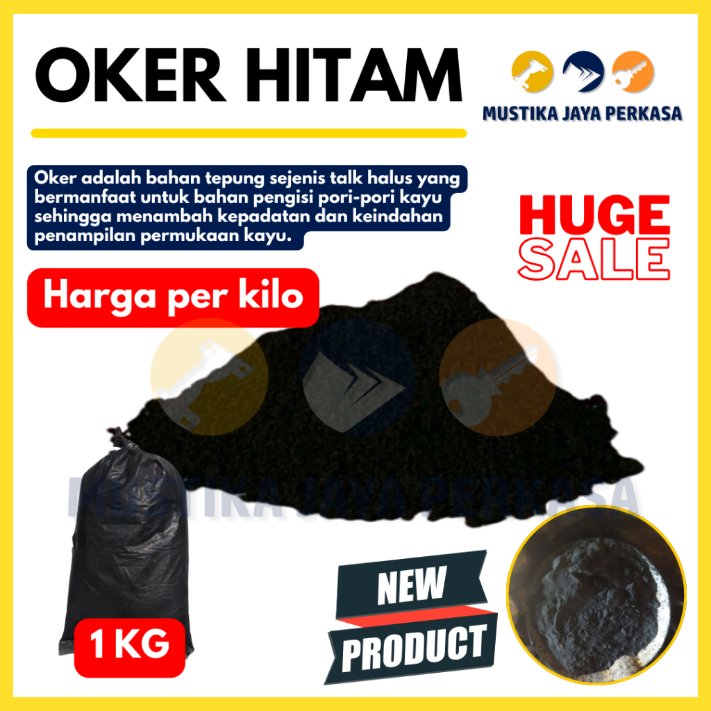 Jual Oker Hitam Oyan Hitam Iron Oxide Black Pewarna Plamir Hitam Dempul ...