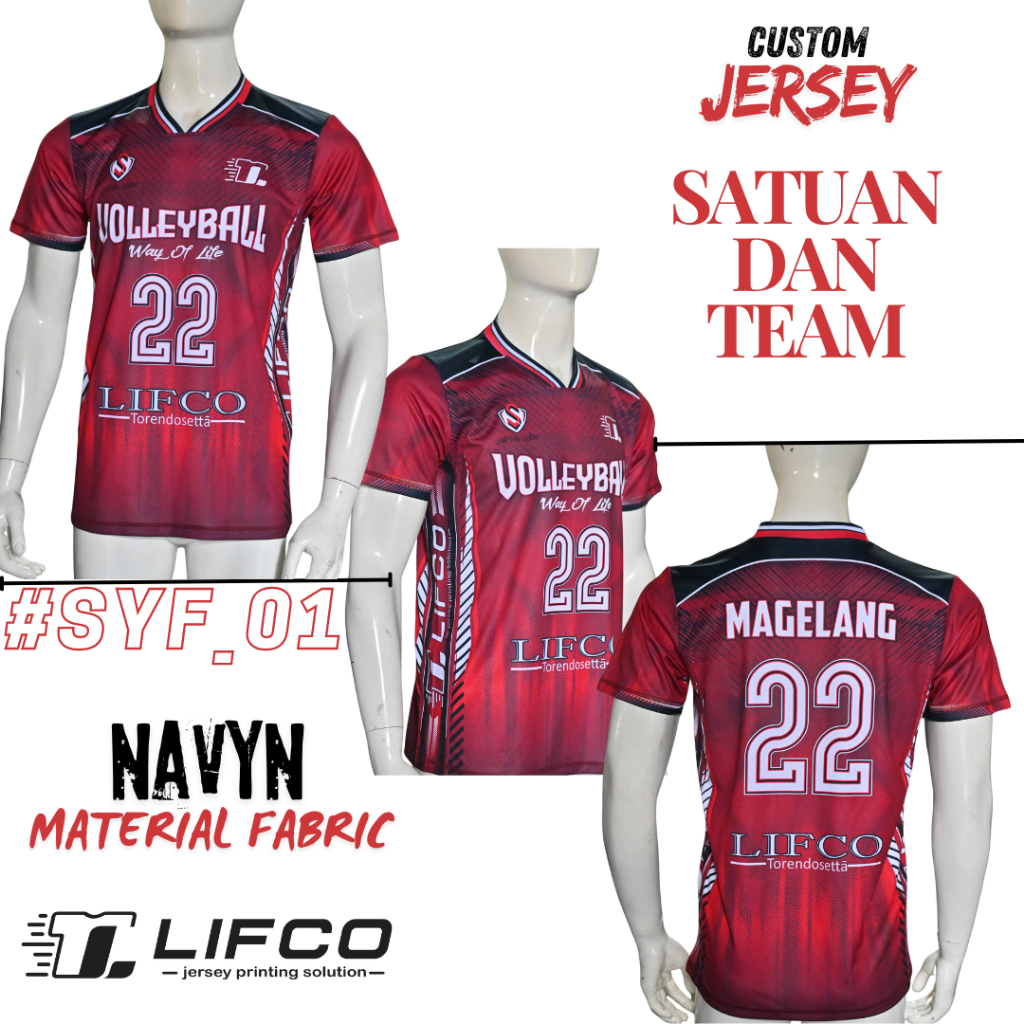 Jual JERSEY LIFCO CUSTOM ORIGINAL #SYF SERIES COWOK (FREE REQUEST NAMA NOMOR LOGO DAN UKURAN ...