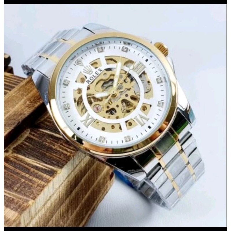 Jual Jam Tangan Pria Dewasa Rolex Automatic Asli Mewah Gerakan Mekanis ...