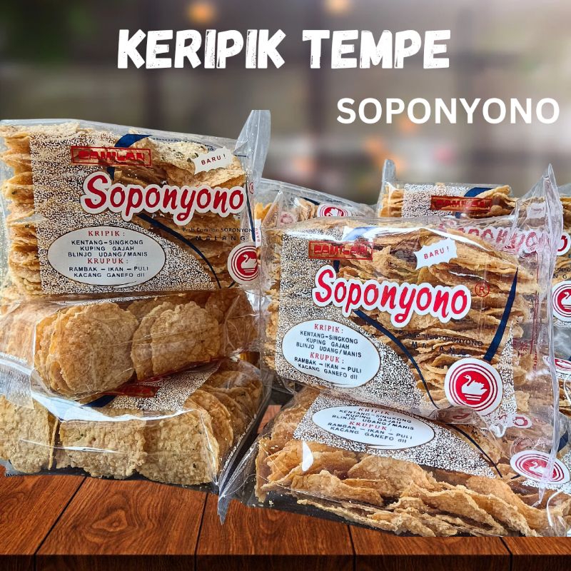 Jual SOPONYONO Keripik Tempe Original Daun Jeruk Kripik Tempe Asli ...