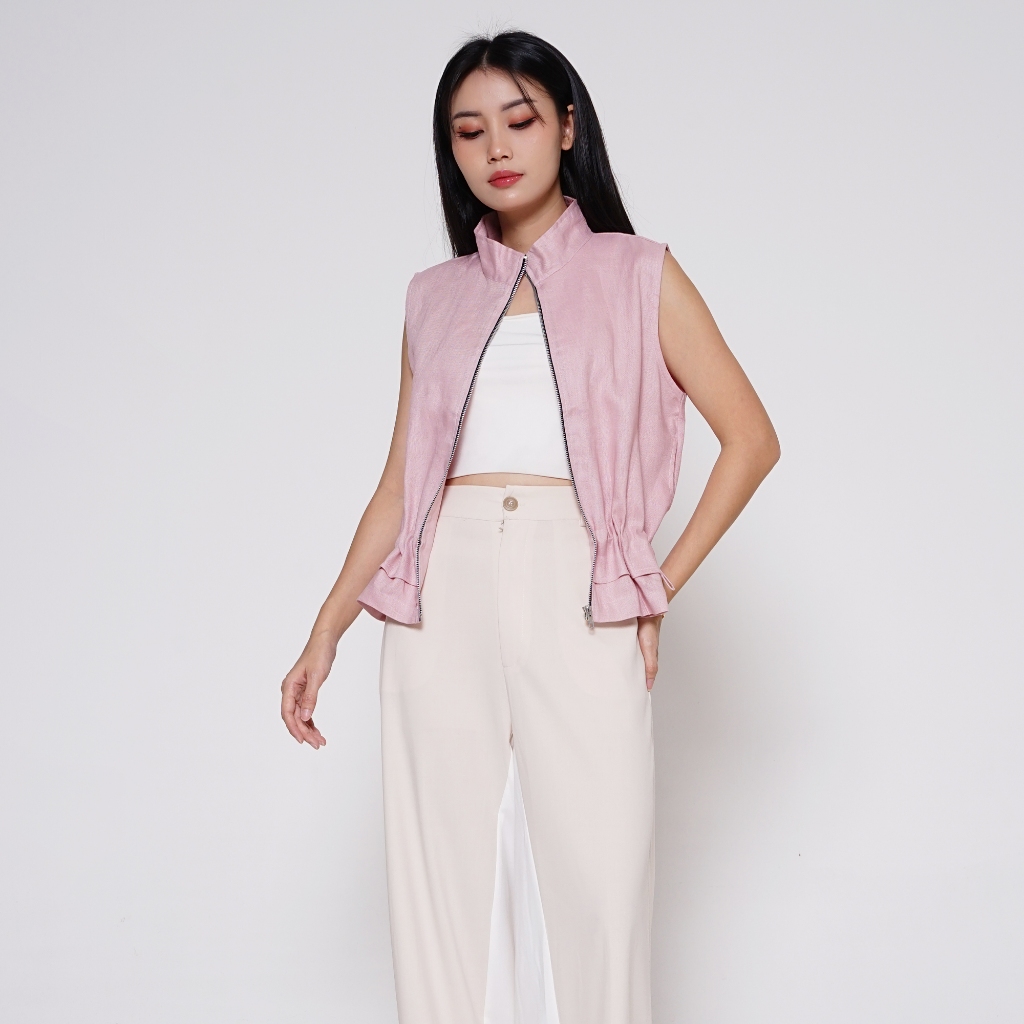 Jual Meiji Beyond Fashion - BNY Blouse Zipper Wanita A946 | Shopee ...