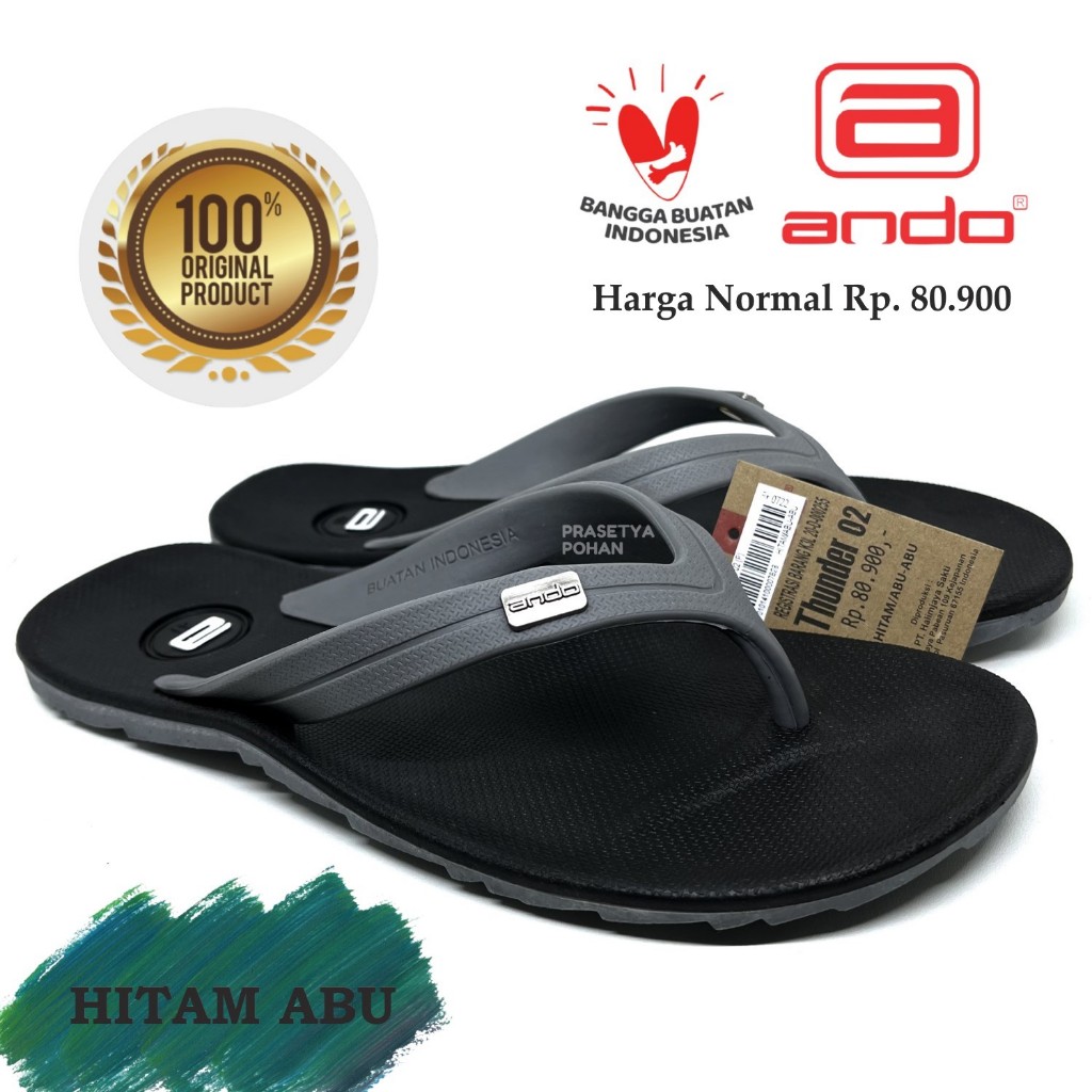 Jual Sandal Pria Ando Original Super Lentur dan Awet - Sendal Ando Pria ...