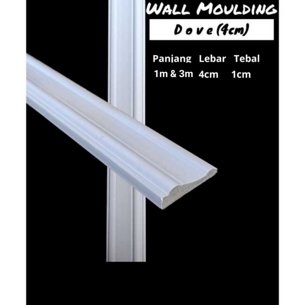 Jual List Molding Wainscoting Anti rayap lebar 4cm, 6cm dan 8cm/ List ...