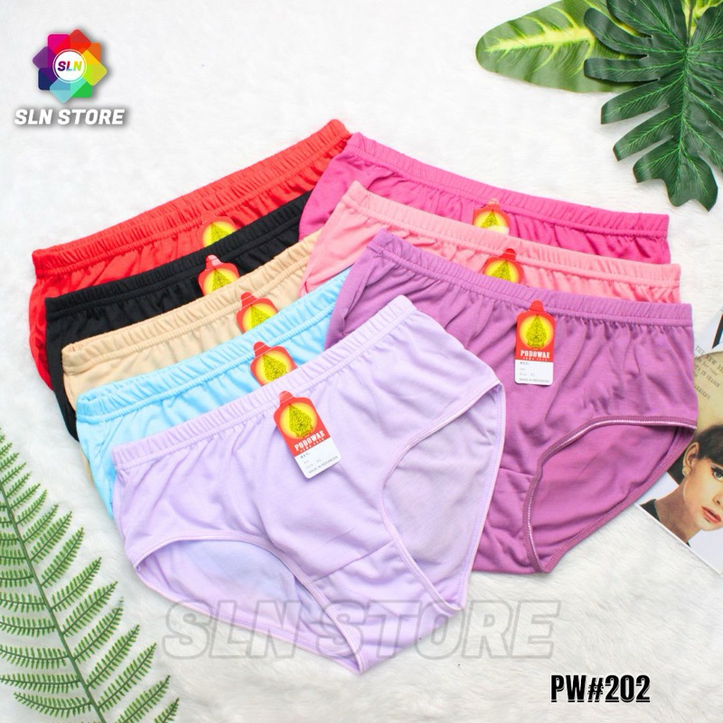Jual (12 Pcs) CELANA DALAM WANITA PODOWAE CD PEREMPUAN POLOS KARET ELASTIS PW 202 | Shopee Indonesia