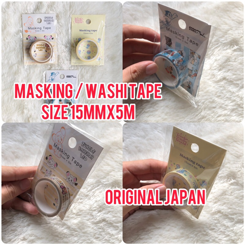 Jual masking washi tape selotip kertas tezuka production original japan ...