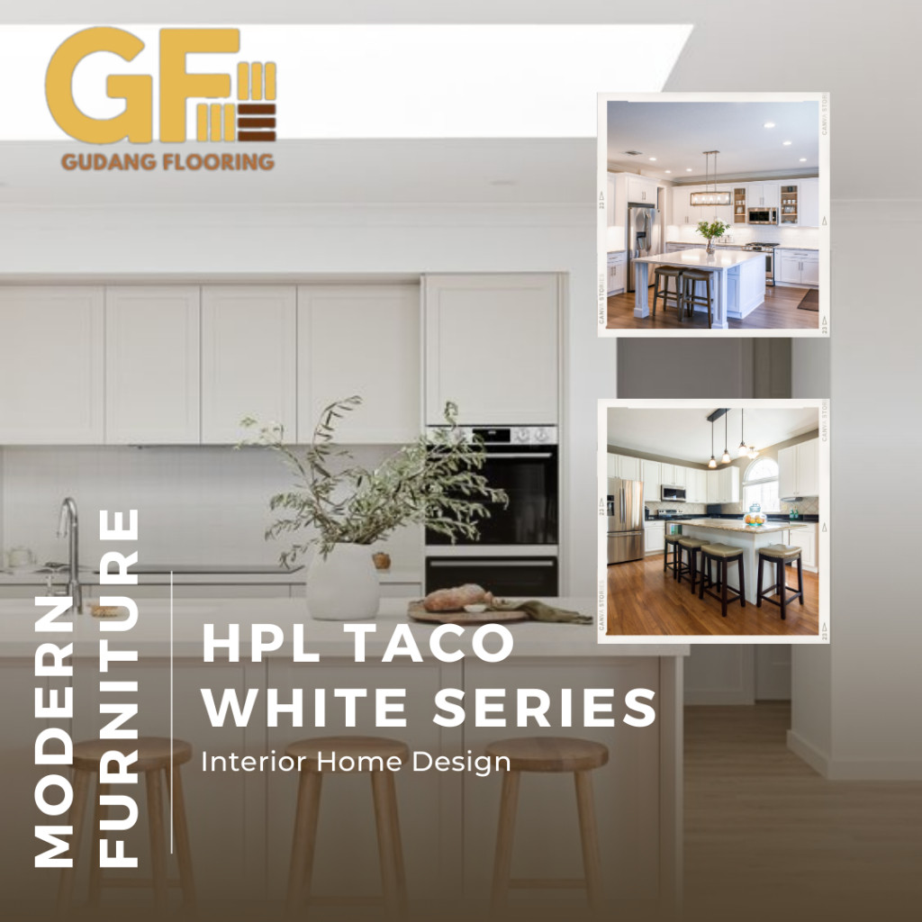 Jual HPL Taco White Series Pelapis meja Furniture HPL kayu Triplek ...