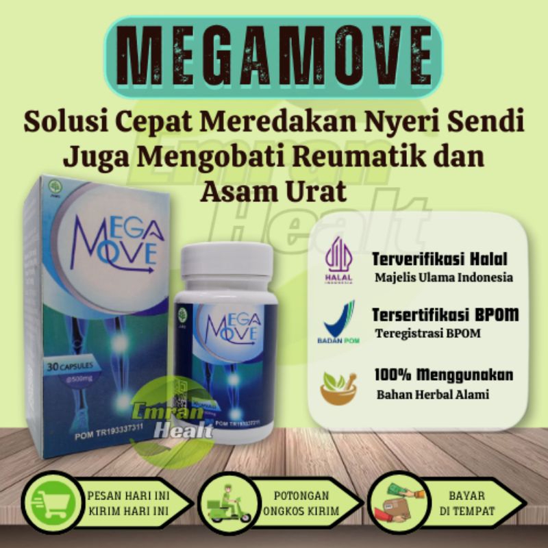 Jual Megamove Asli Original Obat Nyeri Sendi Herbal Mengatasi Otot Tulang Punggung Asam Urat ...