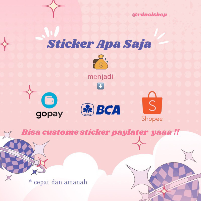 Jual Sticker t0p up apa saja custom | Shopee Indonesia