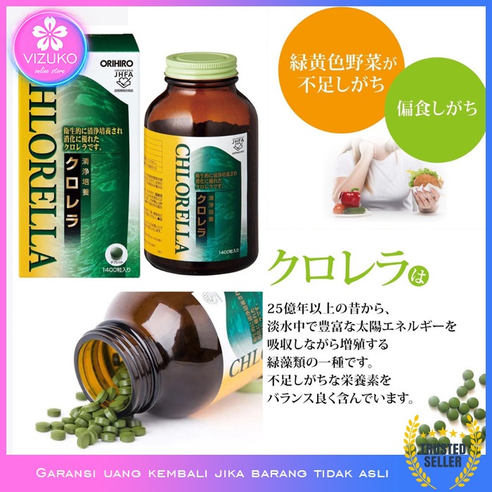 Jual Orihiro Chlorella Detox Anti Oxidant Original Japan | Shopee Indonesia