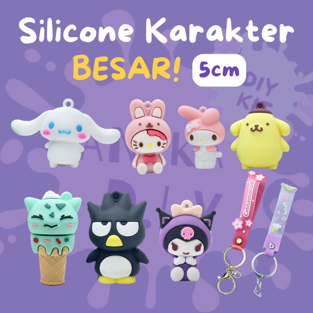 Jual SILIKON KARAKTER CLAY RESIN Cinnamoroll Gantungan Kunci Sanrio ...