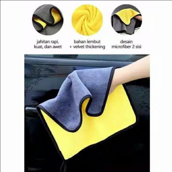 Jual Kain Lap Microfiber 2 Sisi / Lap Halus Detailer Detailing | Shopee ...