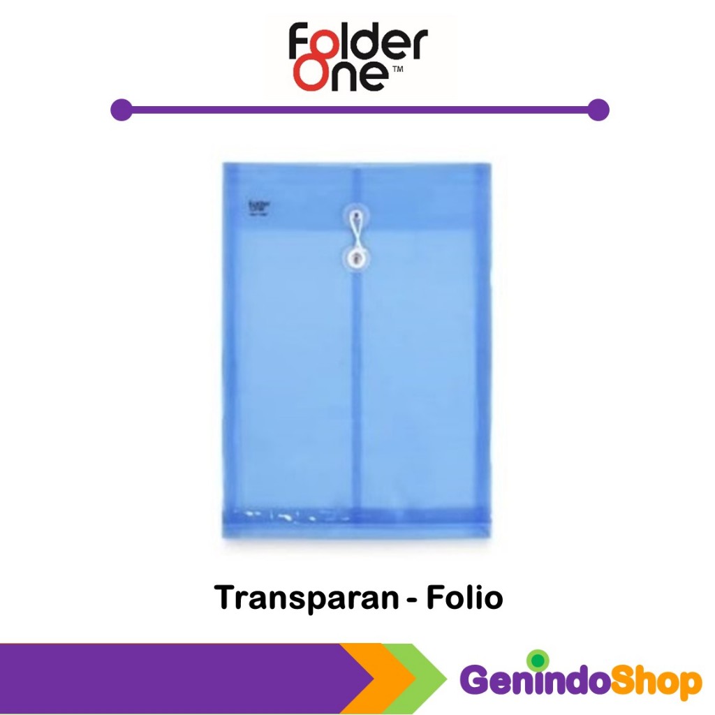 Jual Map Plastik Tali F4 (Folio) Transparan FolderOne | Shopee Indonesia