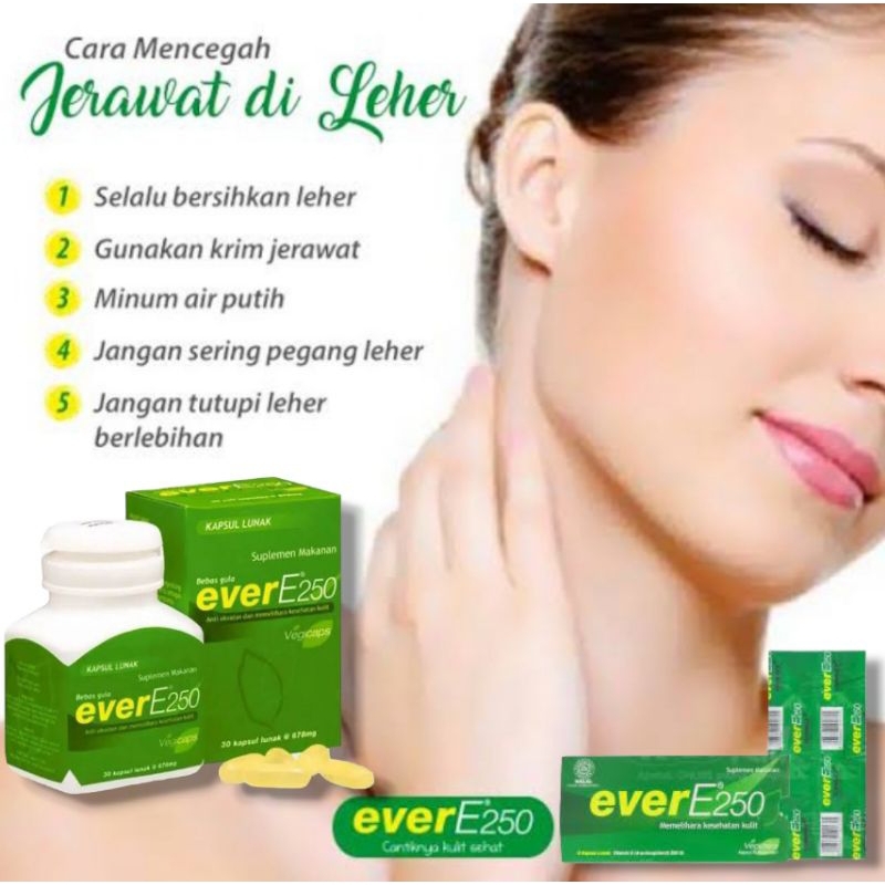 Jual EVER E250 Skin Whitening Multivitamin Rumput Laut Capsule isi 12 ...