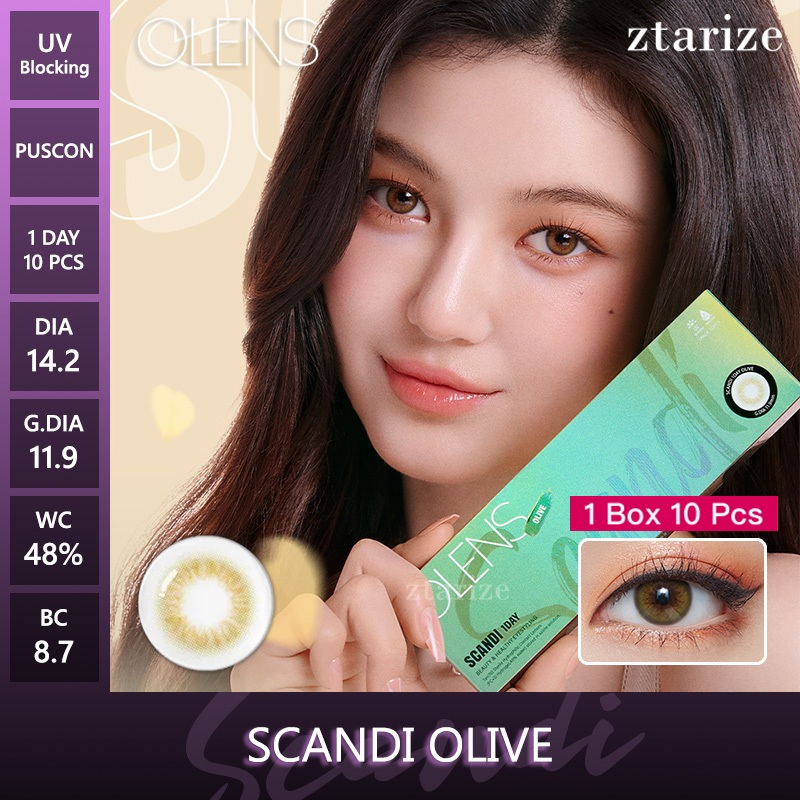 Jual ztarize - Ready Stock - OLENS 🇰🇷 Scandi Olive 1 Day Daily Soft ...