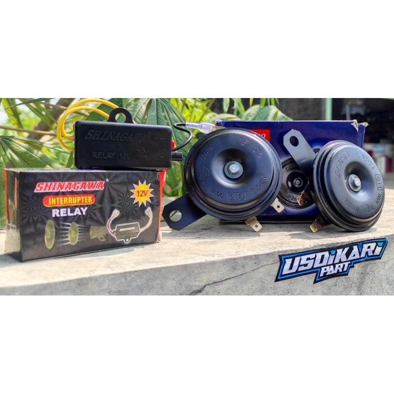 Jual klakson denso set relay klakson putus putus SHINAGAWA bisa di atur ...