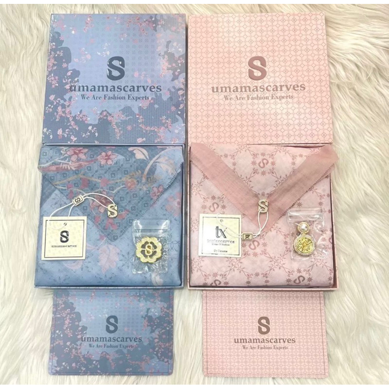 Jual (Dapat 2+1)UMAMA SCARVES BOX | Shopee Indonesia