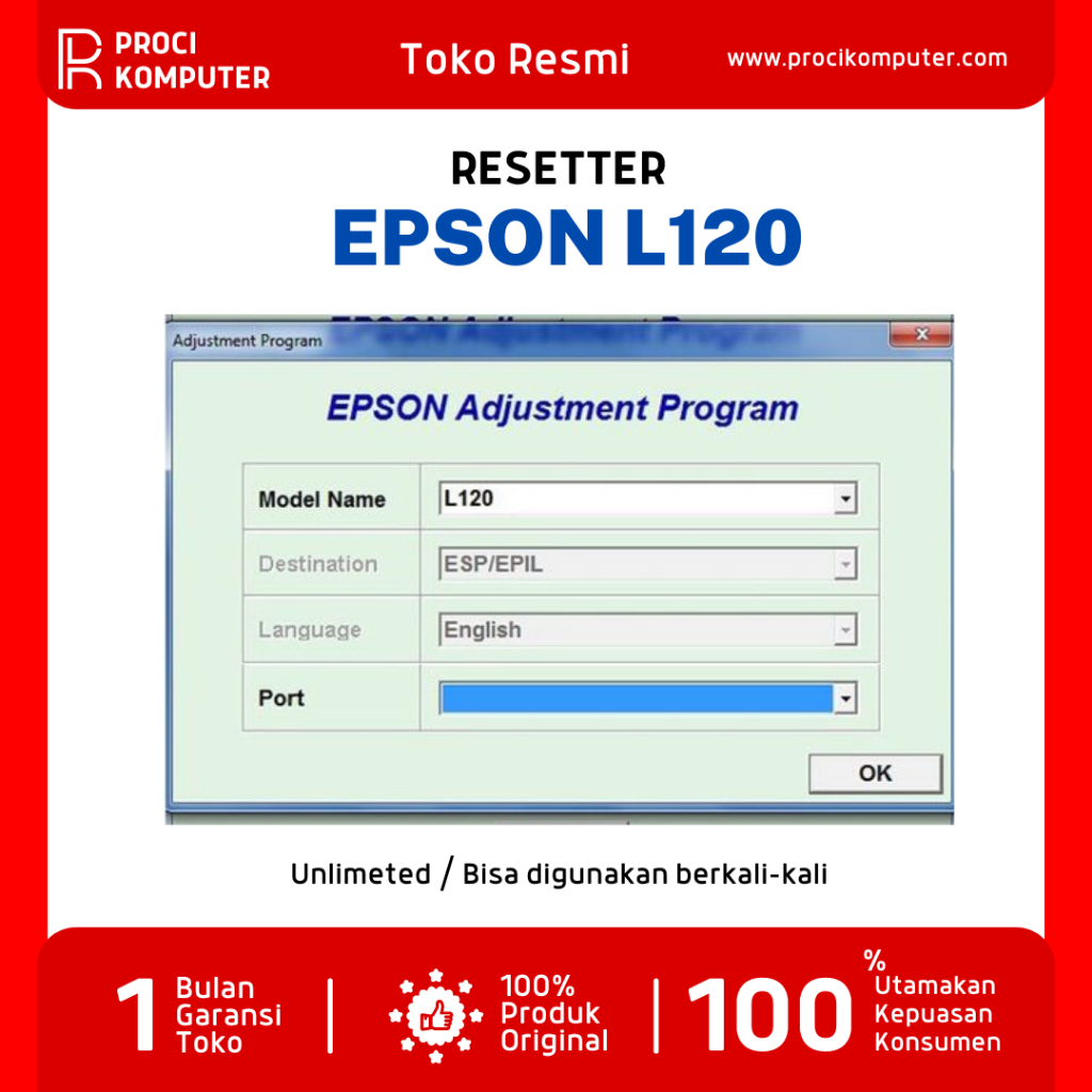 Jual Software Resetter Epson L120 Full Version + Tutorial Penggunaan ...