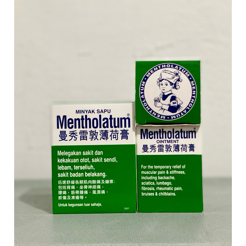 Jual MINYAK SAPU / GOSOK MENTHOLATUM OINTMENT MELEGAKAN SAKIT OTOT DAN ...