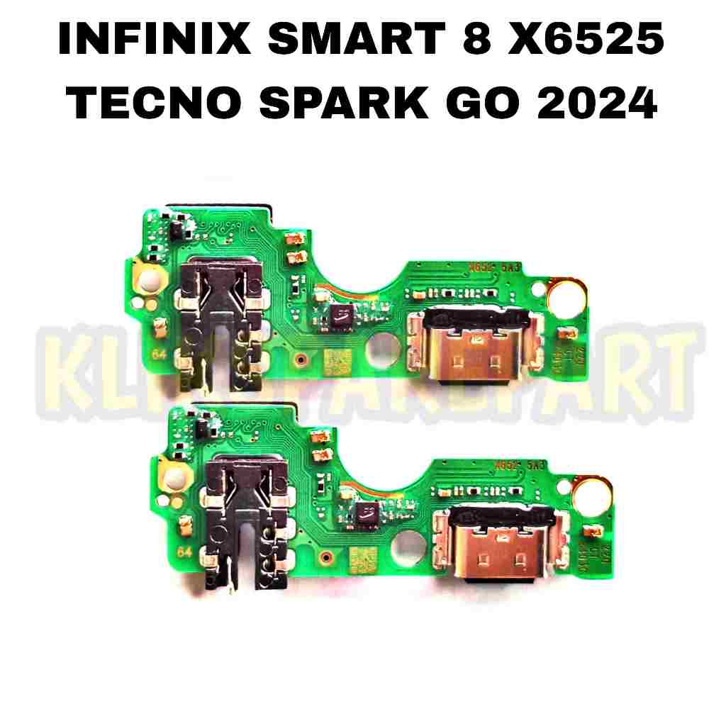 Jual Konektor Charger Papan Cas Pcb Board Usb Mic Ori Infinix Smart 8 X6525 Tecno Spark Go 2024 ...