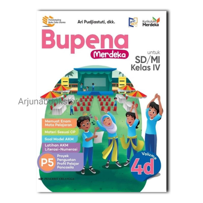Jual BUKU BUPENA 4D KELAS 4 SD/MI Penerbit Erlangga KURIKULUM MERDEKA | Shopee Indonesia