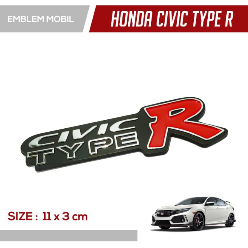 Jual Emblem Honda civic typeR type-R | Shopee Indonesia