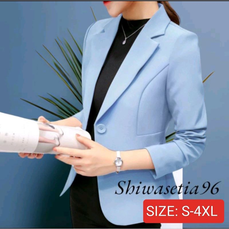 Jual Jas Formal wanita/ Blazer wanita Slimfit/Jas Seragam kerja kantor ...