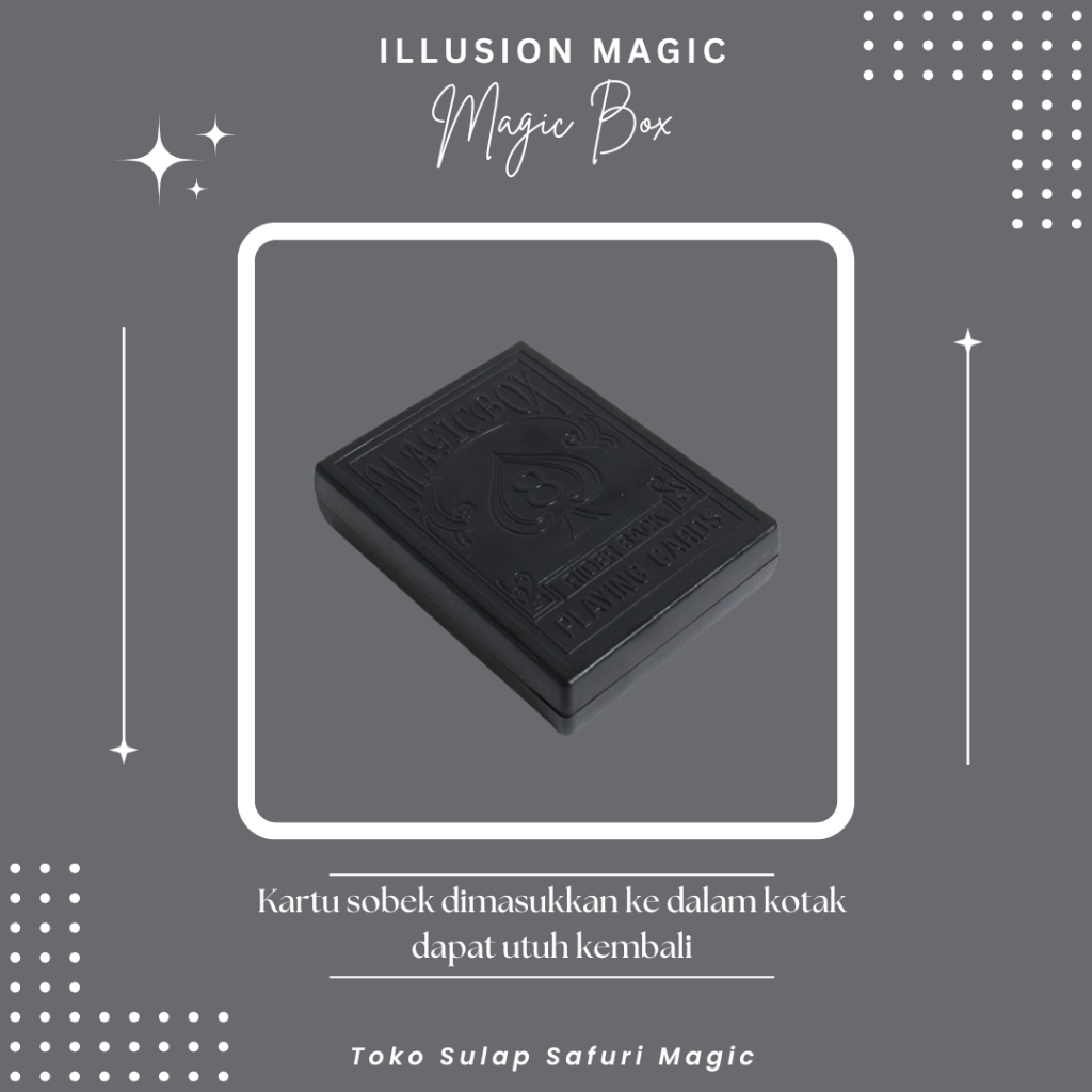 Jual Alat Sulap Magic Box - Illusion Box - Magic Card Box - Sulap Kartu ... Jual Alat Sulap Magic Box - Illusion Box - Magic Card Box - Sulap Kartu ...