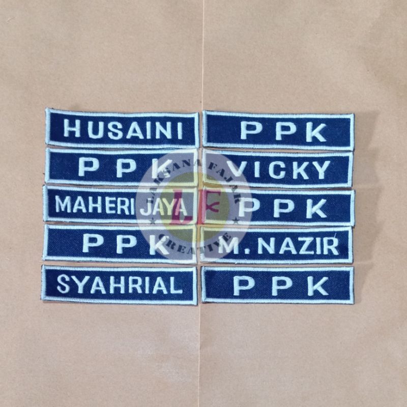 Jual set label nama bordir ppk pps kpps | Shopee Indonesia