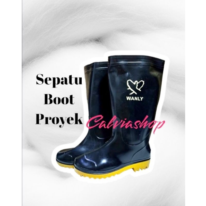 Jual Sepatu boot / sepatu proyek karet / safety boot | Shopee Indonesia