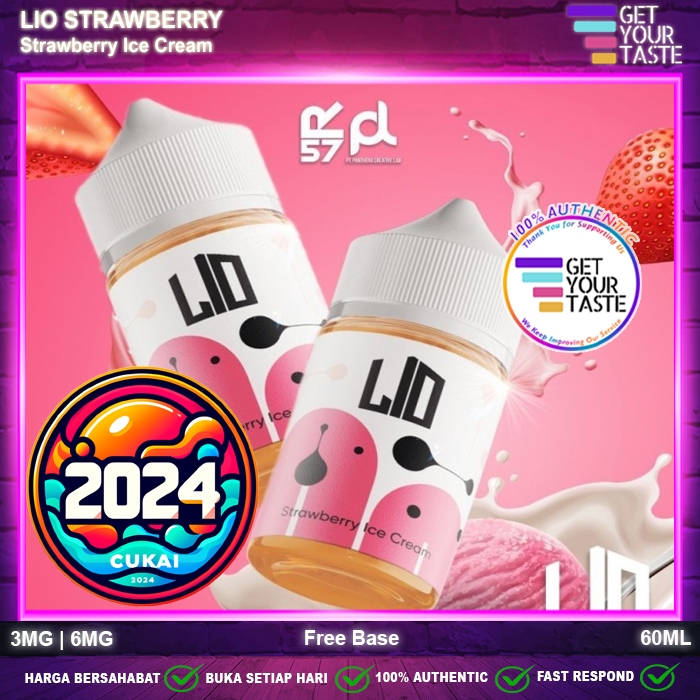 Jual Liquid R57 LIO Ice Cream Strawberry Vanilla 60ML by Hero57 x ...
