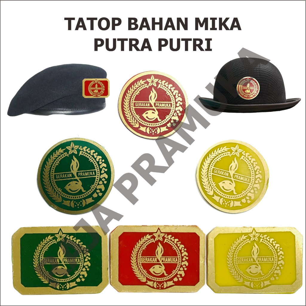 Jual Emblem Baret Pramuka Tatop Boni Tanda Topi Siaga Penggalang ...