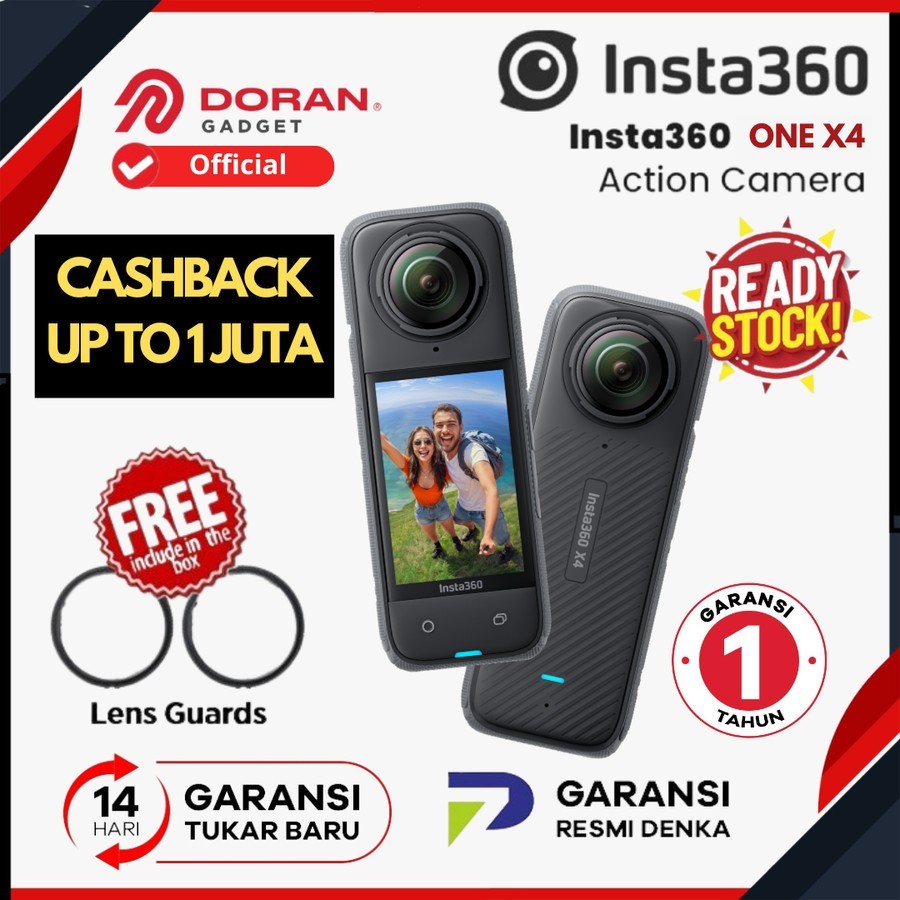 Jual Insta360 X4 Ultimate 8K 360 Action Cam Insta 360 ONE X4 Action Camera | Shopee Indonesia
